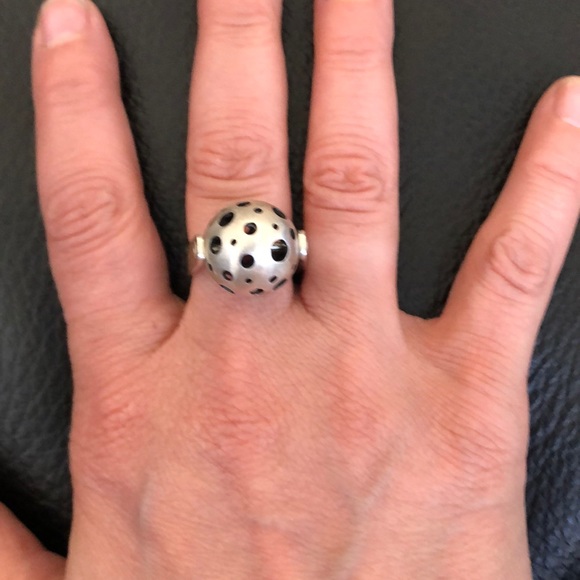 Jewelry | Sterling Silver Kinetic Orb Ring Sz 75 | Poshmark